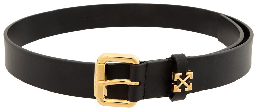 Buy Off-White Arrow Loop H30 Belt 'Black/Gold' - OMRB105S23LEA0011076 ...
