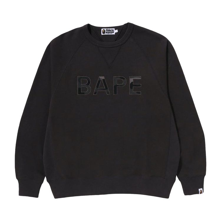 Buy BAPE Patch Relaxed Fit Crewneck 'Charcoal' - 1J30 113 007 CHARCOAL ...