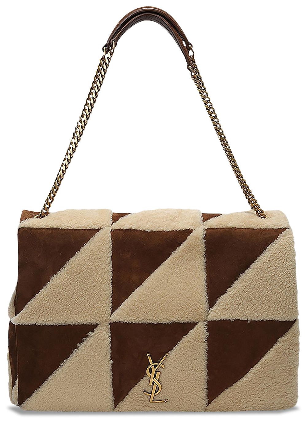 Buy Saint Laurent Jamie Giant Chain Bag Carré Rive Gauche 'Natural Beige/Dark Cigar' - 712316 ...