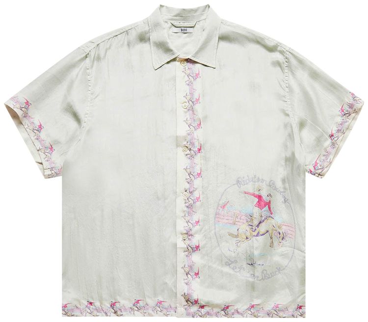 Buy Bode Round Up Short-Sleeve Shirt 'Mint' - MRSH000059 MINT | GOAT