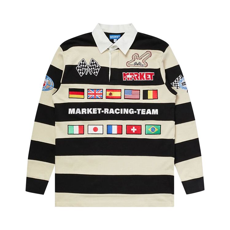 Buy Market Grand Prix Rugby Shirt 'Parchment' - 369000089 PARC | GOAT