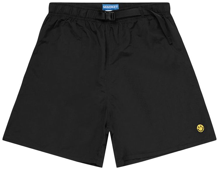 Buy Market Smiley Tech Shorts 'Black' - 388001097 BLAC | GOAT