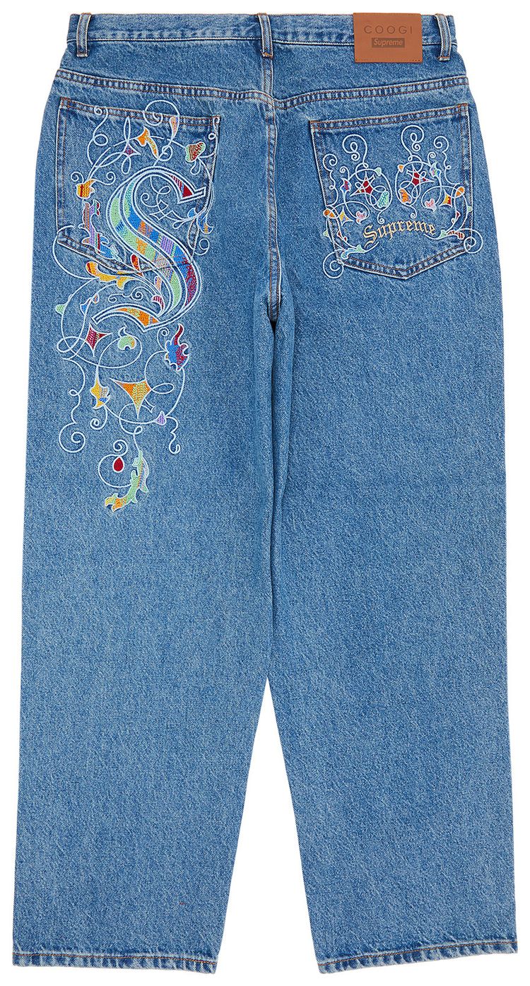 Buy Supreme x Coogi Baggy Jean 'Blue' - SS23P8 BLUE | GOAT
