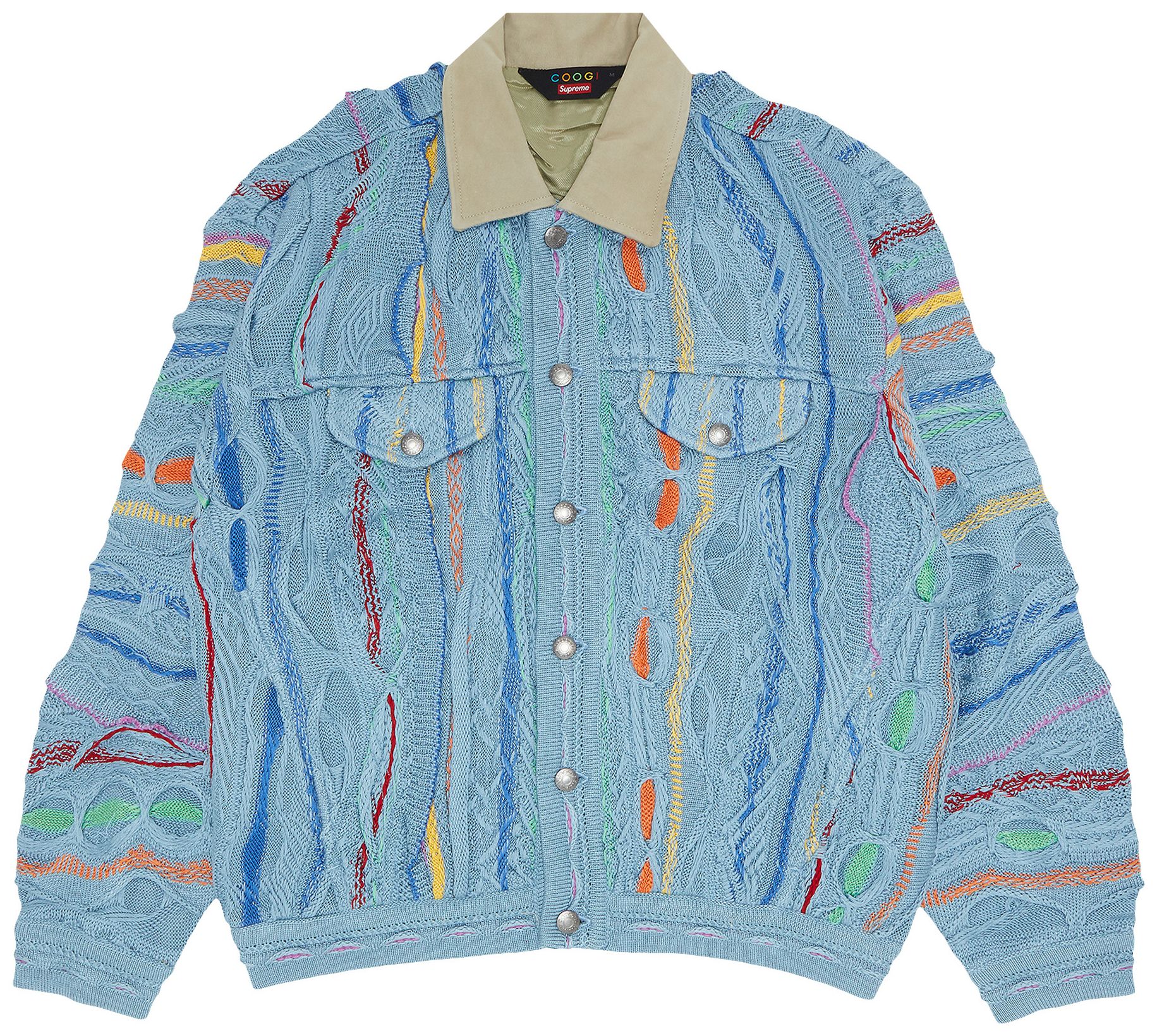 Buy Supreme x Coogi Trucker Jacket 'Blue' - SS23J7 BLUE | GOAT