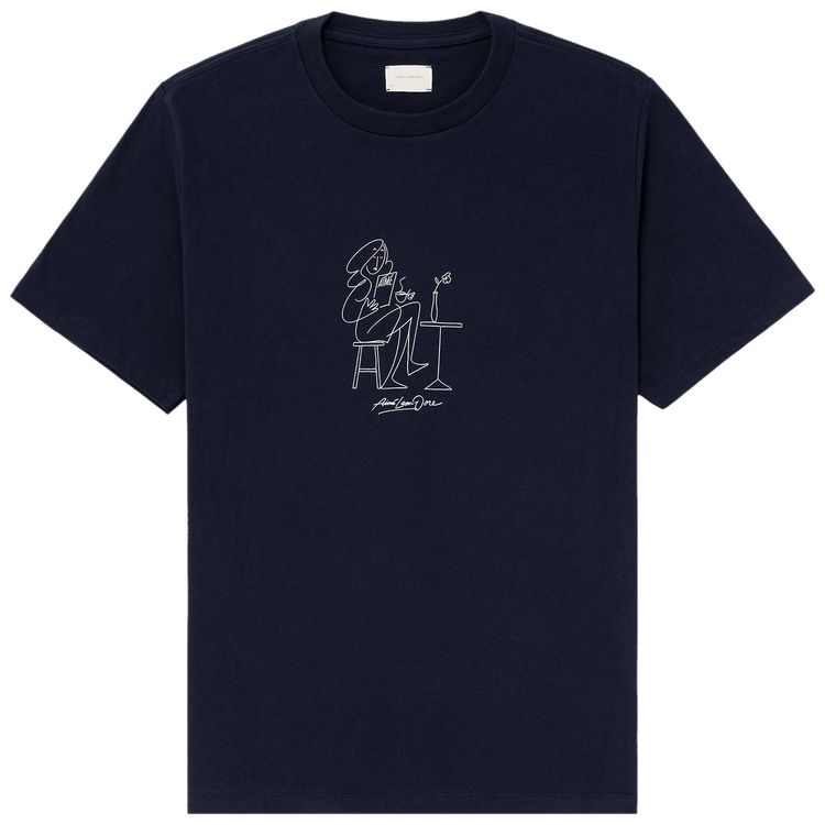 Buy Aimé Leon Dore Morning Study Tee 'Navy Blazer' - SS23CT030 NAVY | GOAT
