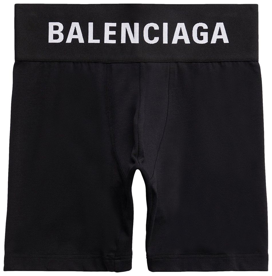 Buy Balenciaga Midway Boxer Briefs 'Black' - 744940 4B7B2 1000 | GOAT