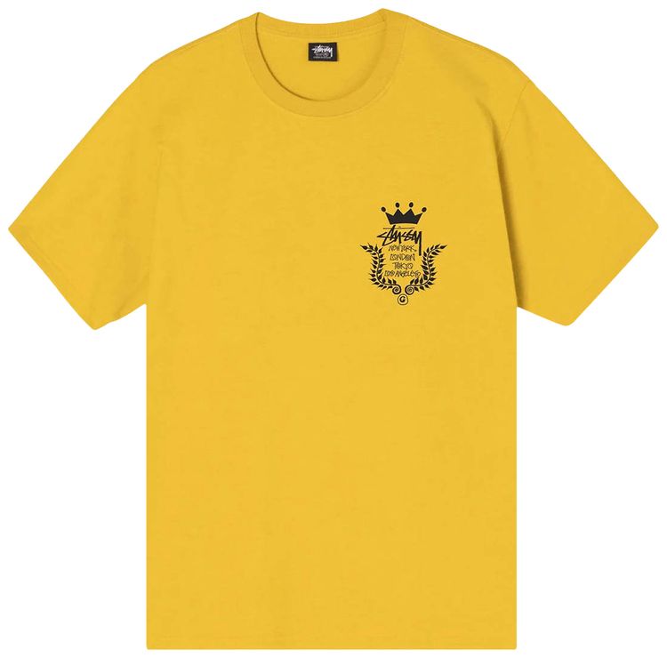 Buy Stussy Crown Wreath Tee 'Honey' - 1904786 HONE | GOAT
