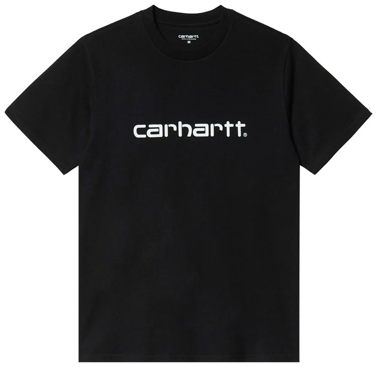 Buy Carhartt Wip Short Sleeve Script T Shirt Black I031047 Blac Goat