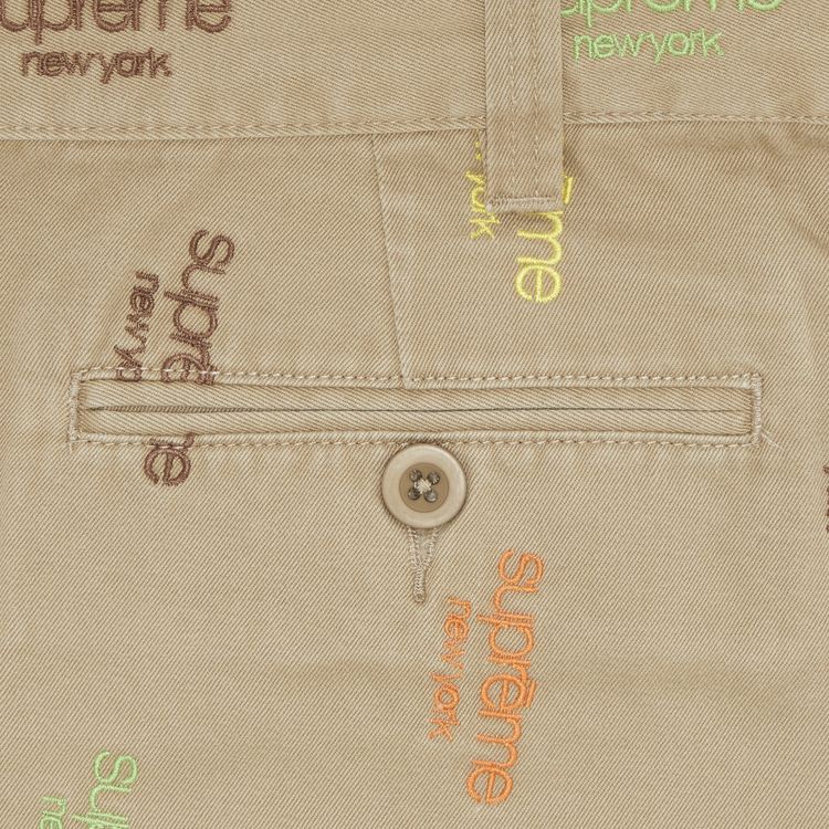 Buy Supreme Classic Logo Chino Short 'Tan' - SS23SH22 TAN | GOAT