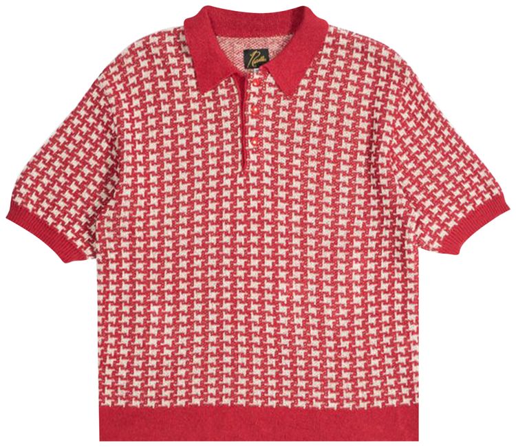Buy Needles Polo Sweater 'Red' - MR323 RED | GOAT