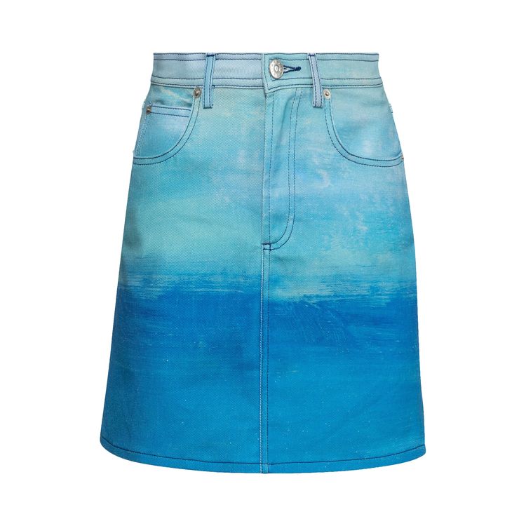Buy Marni Ombre Skirt 'Bright Blue' - G0JD0519A0 NGB48 | GOAT