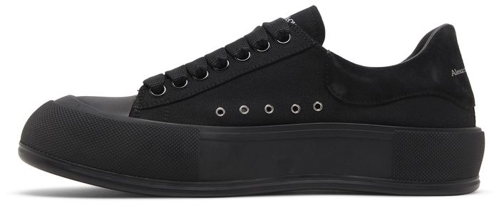 Buy Alexander McQueen Deck Plimsoll Low 'Triple Black' - 654594 W4MV7 ...