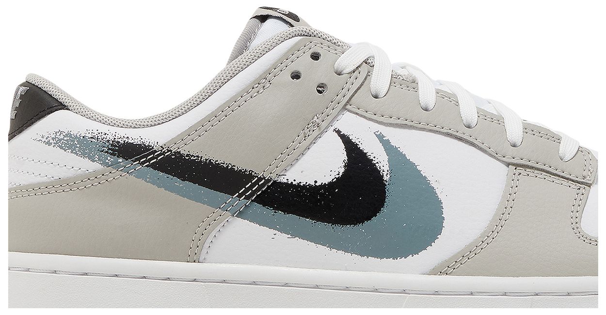 Buy Nike Dunk Low 'Spray Paint Swoosh' - FD0661 100 | GOAT