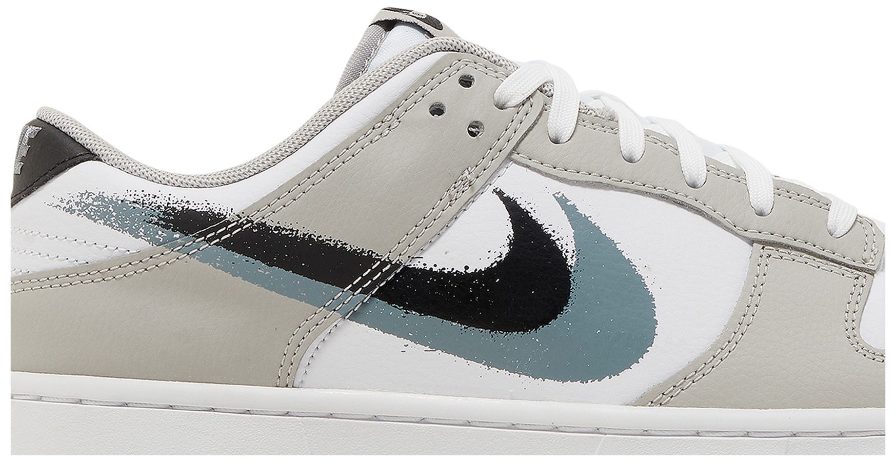 Buy Nike Dunk Low 'Spray Paint Swoosh' - FD0661 100 | GOAT