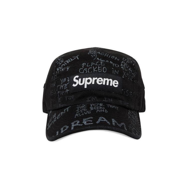 Buy Supreme Gonz Poems Camp Cap 'Black' - SS23H126 BLACK | GOAT