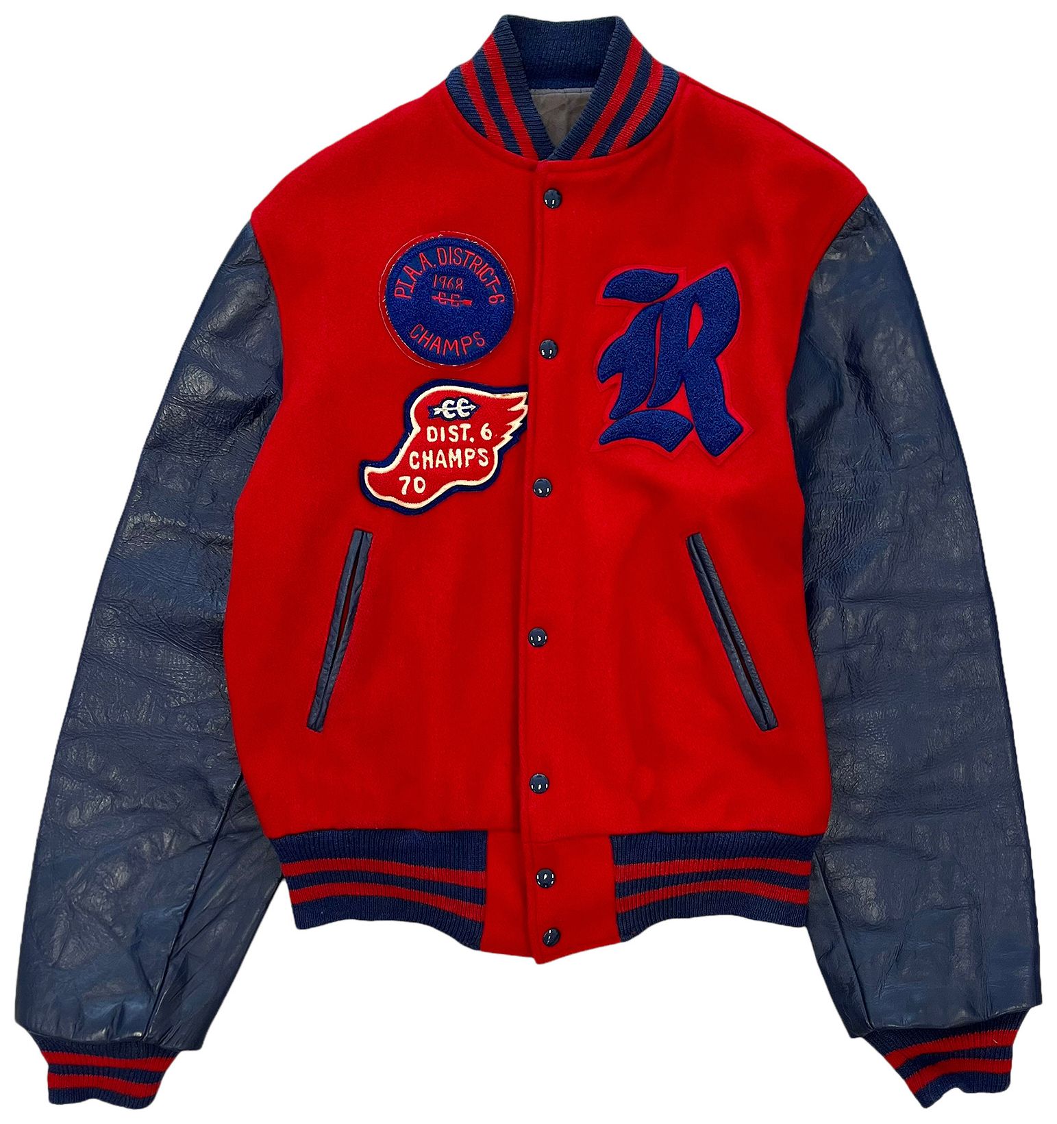 Buy Vintage Varsity Letterman Jacket 'Red/Blue' - 3099 119700308VLJ RED ...