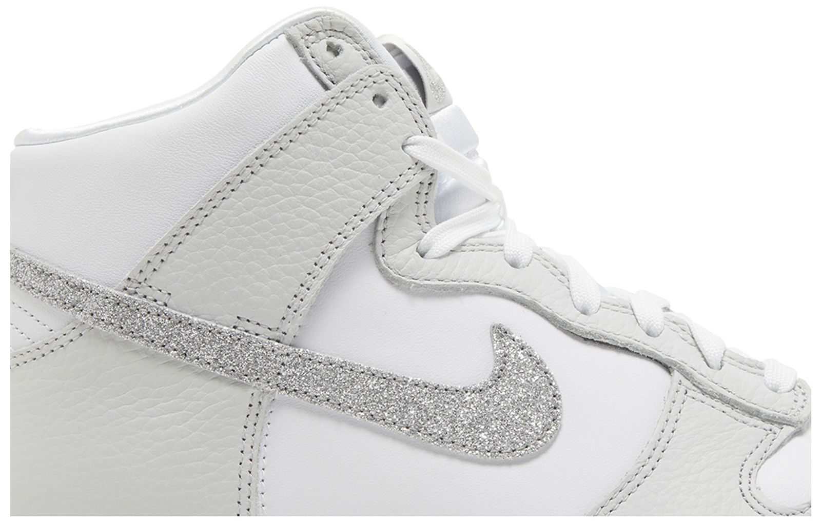 Buy Nike Wmns Dunk High 'Silver Glitter Swoosh' - FJ4578 100 | GOAT