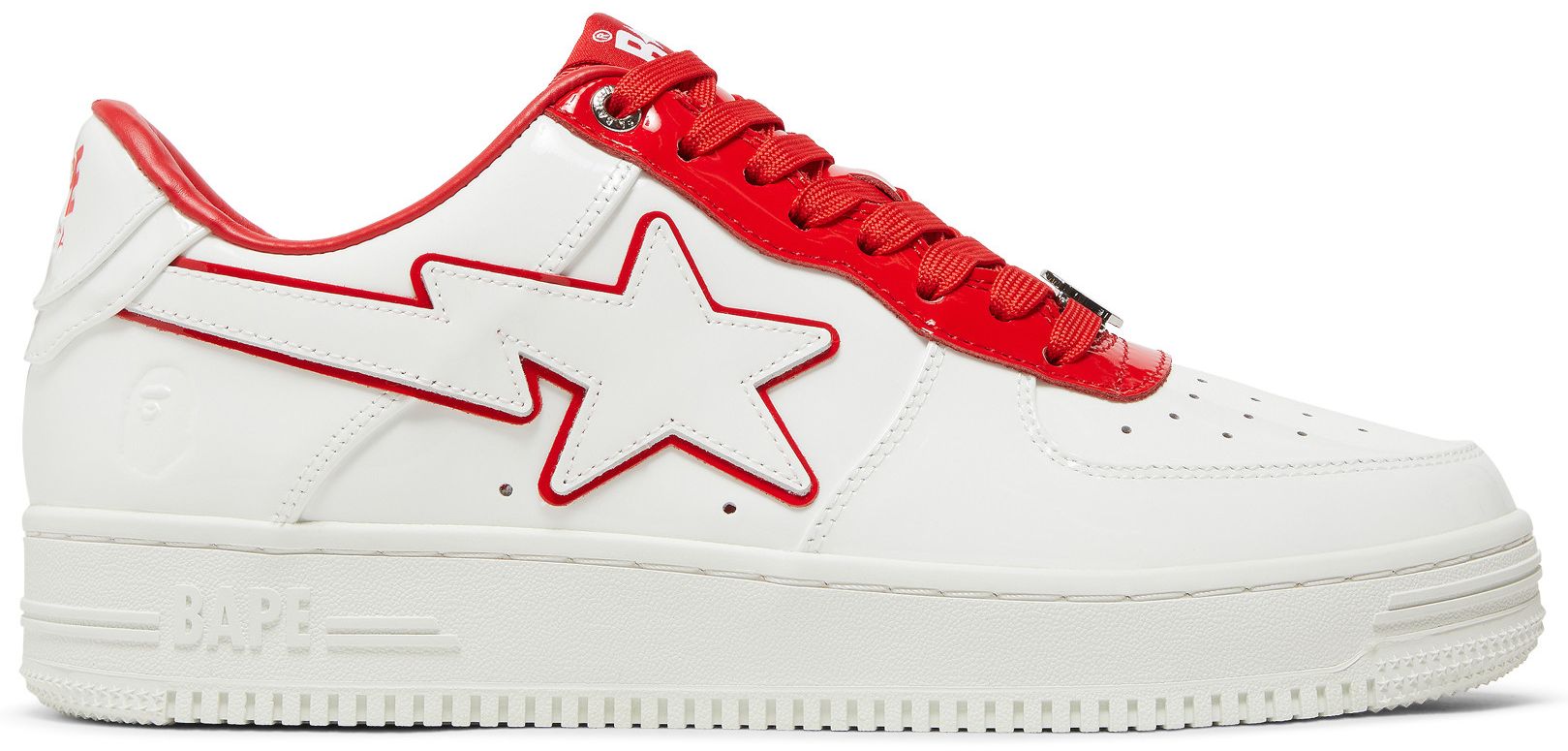 Buy Bapesta #8 M1 'White Red' - 1J30191017 RD | GOAT
