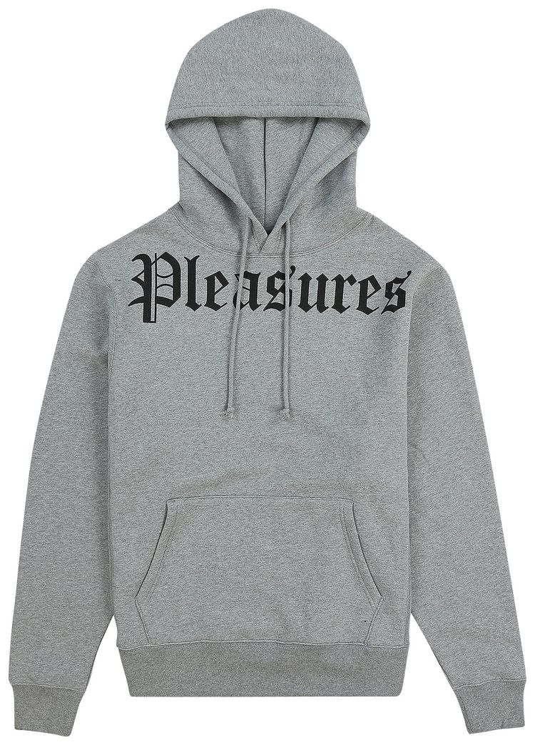 Buy Pleasures Pub Hoodie 'Heather Grey' - P23SU058 HEAT | GOAT