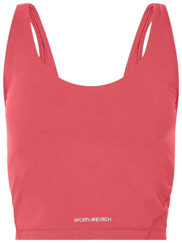 Buy Sporty & Rich Compression Cropped Tank Top 'Hibiscus' - TC671HI ...