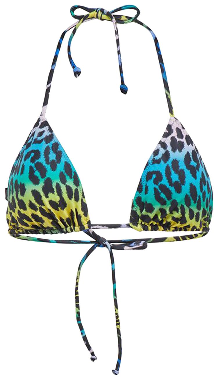Buy Ganni Recycled Printed String Bikini Top Multicolor A4688 Mult