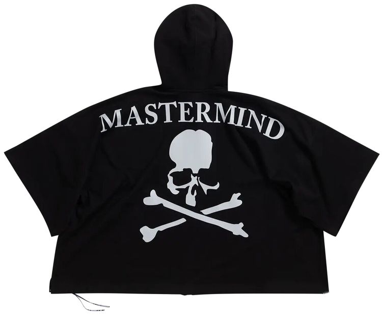 Buy Mastermind World Poncho Zip Up Hoodie 'Black' - MW23S10 SW002 BLAC ...
