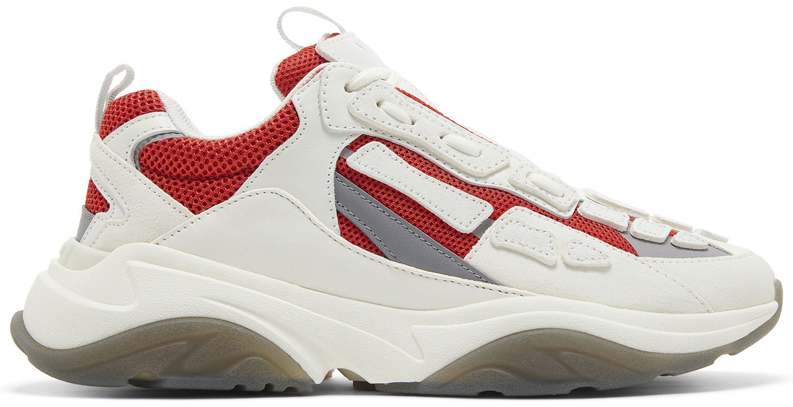 Buy Amiri Bone Runner 'Red White' - MFS001 642 | GOAT