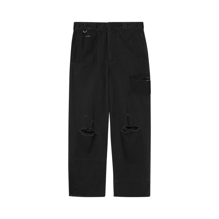 Buy Undercover Patchwork Work Pants 'Black' - UC1C4511 BLAC | GOAT