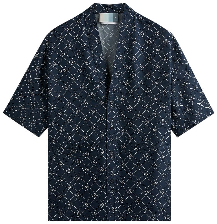 Buy Kith Geometric Stitch GI Shirt 'Nocturnal' - KHM031281 413 | GOAT