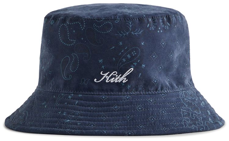 Buy Kith Paisley Bucket Hat 'Nocturnal' - KHM050380 413 | GOAT
