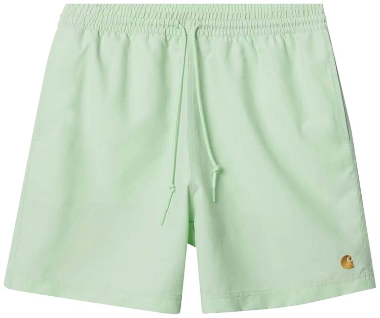 Buy Carhartt Wip Chase Swim Trunks Palespearmintgold I026235 Pale