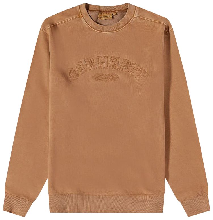 Buy Carhartt Wip Verse Script Sweatshirt Hamilton Brown I030640