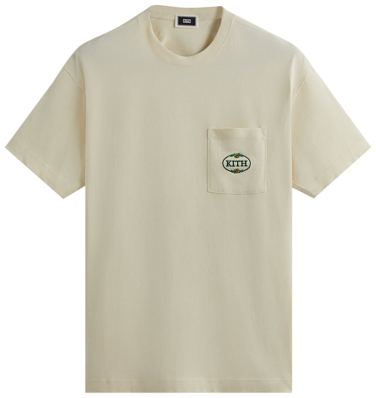 Buy Kith NY Rose Pocket Tee 'Sandrift' - KHM031334 104 | GOAT