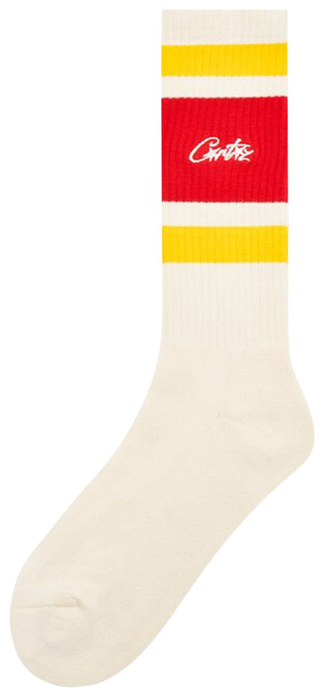 Buy Corteiz Retro Socks 'White/Red/Yellow' - 7892 1SS230605RS WHIT ...