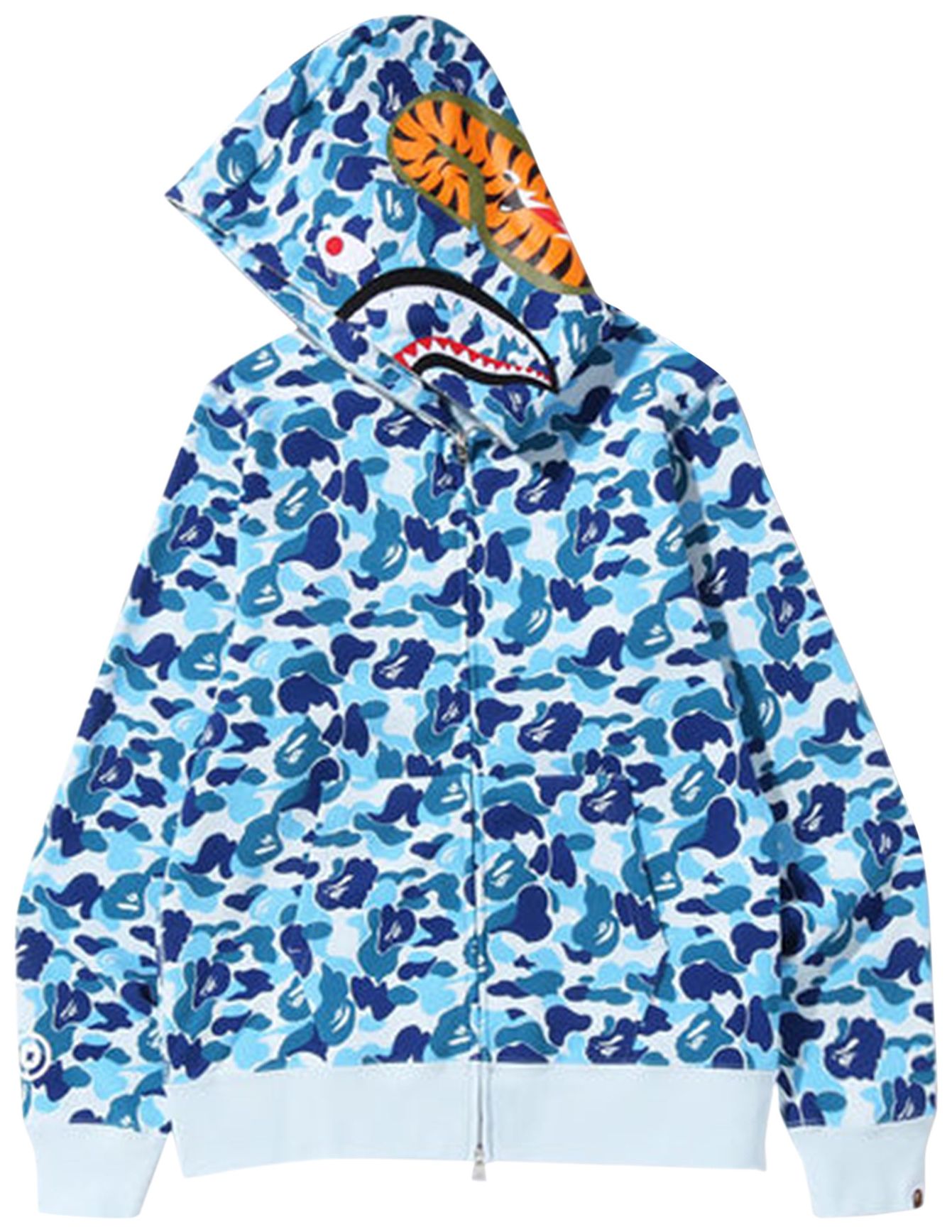 Buy BAPE ABC Camo Shark Full Zip Hoodie 'Blue' - 1J30 115 007 BLUE | GOAT