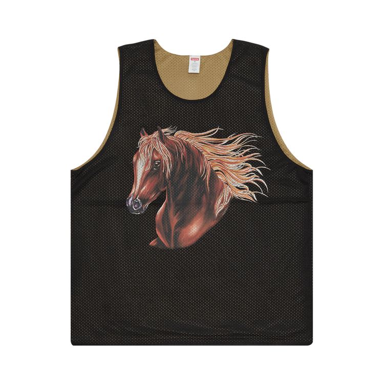 Buy Supreme Mustang Reversible Basketball Jersey 'Black' - SS23KN30 ...