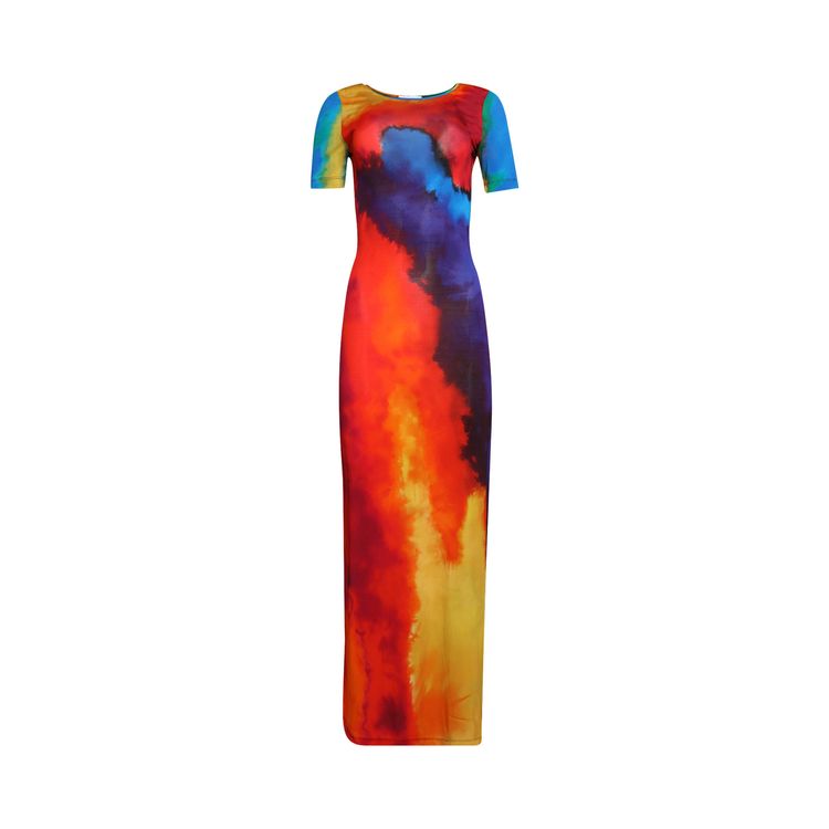Buy Rabanne Robe Long Dress 'Plastic Art' - 23PJRO572CU0007 V963 | GOAT