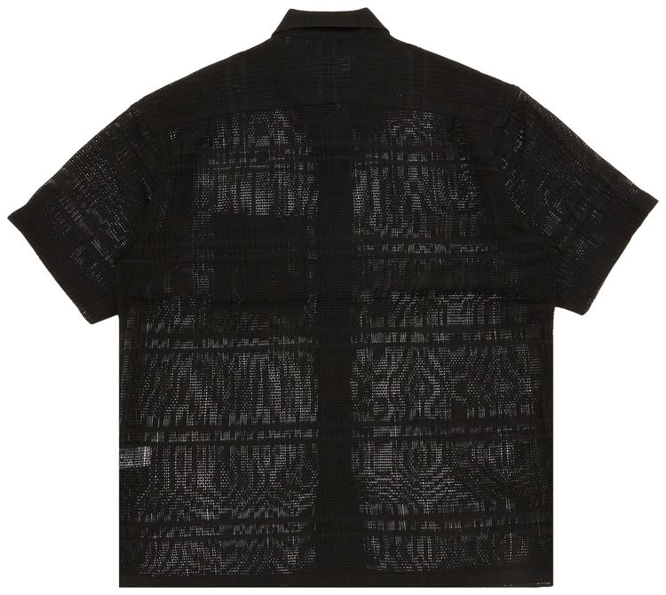Buy Supreme Mesh Stripe Short-Sleeve Shirt 'Black' - SS23S4 BLACK | GOAT