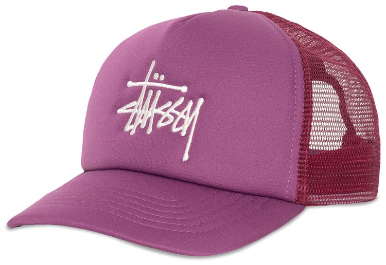 Buy Stussy Big Basic Trucker Cap 'Plum' - 1311088 PLUM | GOAT