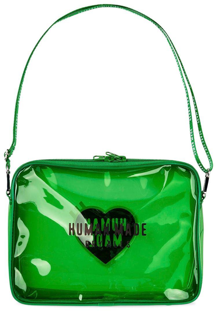 Buy Human Made Large PVC Pouch 'Green' - HM25GD059 GREE | GOAT