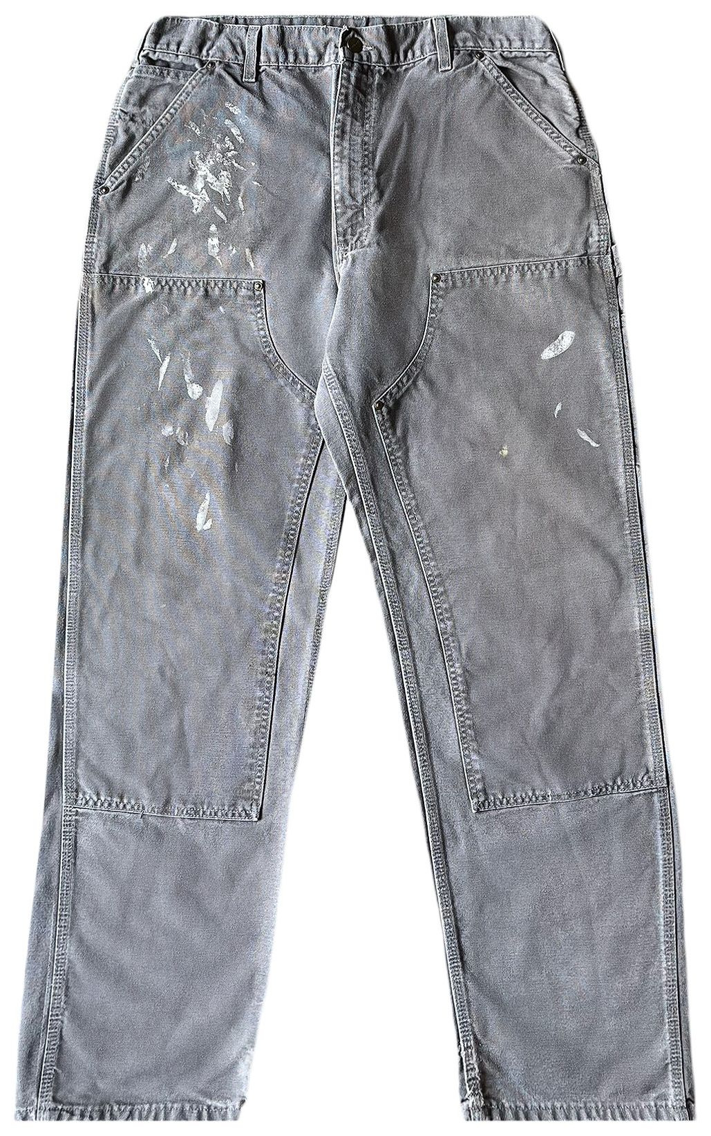 Buy Vintage Carhartt Paint Splattered Double Knee Cargos 'Grey' - 7325 ...