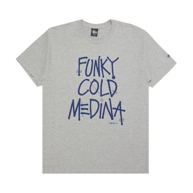 Buy Stussy Funky Cold Medina Tee 'Grey Heather' - 3902369 GREY | GOAT