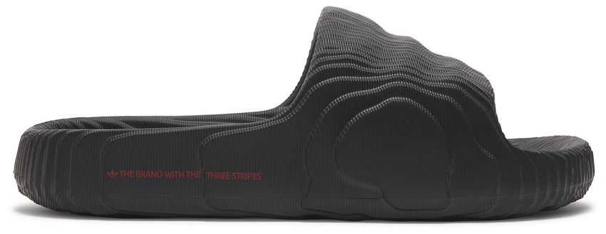 Buy Adidas Adilette 22 Slides 'Black Scarlet' - ID4925 | GOAT