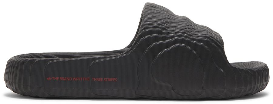 Buy Adidas Adilette 22 Slides 'Black Scarlet' - ID4925 | GOAT