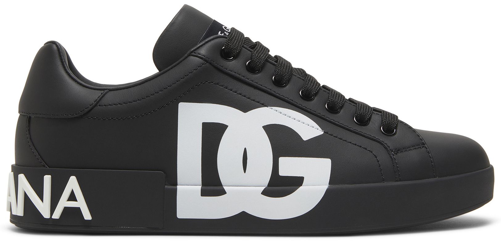 Buy Dolce & Gabbana Portofino Low 'DG Logo Print - Black White ...