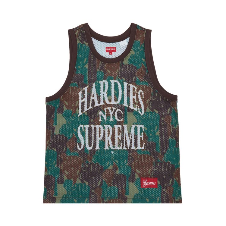 Buy Supreme x Hardies Camo Basketball Jersey 'Green' - SS23KN74 GREEN ...