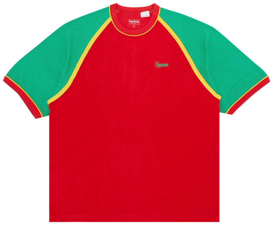 Buy Supreme Terry Raglan Short-Sleeve Top 'Red' - SS23KN81 RED | GOAT