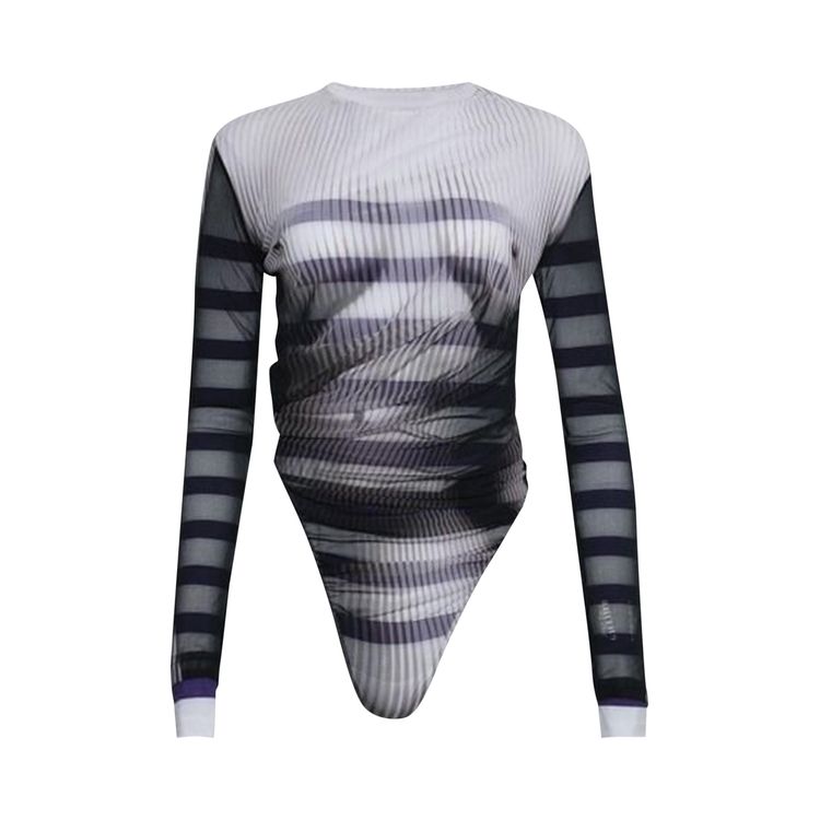 Buy Y/Project Body Morph Bodysuit 'Black/White' - WBODY1 S23 J89 BLAC ...