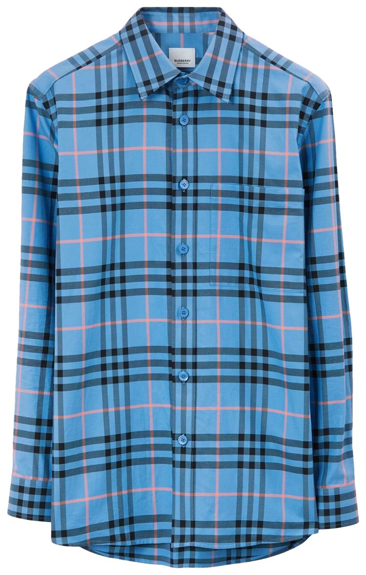 Buy Burberry Caxbridge Long-Sleeve Shirt 'Dusty Azure' - 8071522 | GOAT