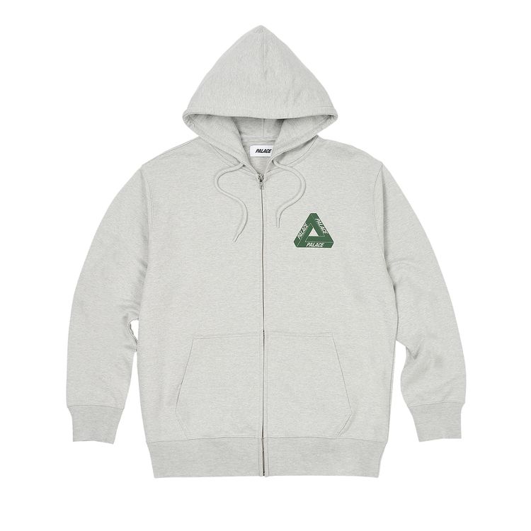 Buy Palace Tri-Puff Print Zip Hood 'Grey Marl' - P24HD009 | GOAT